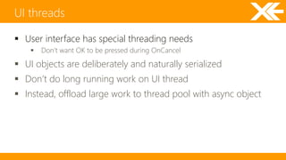 Threading model in windows store apps | PPT