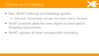 Threading model in windows store apps | PPT