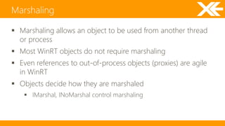 Threading model in windows store apps | PPT