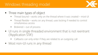 Threading model in windows store apps | PPT