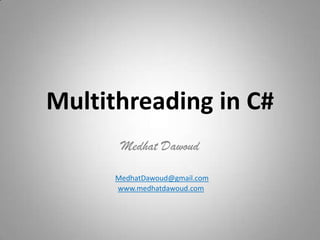 Threading in C# | PPTX