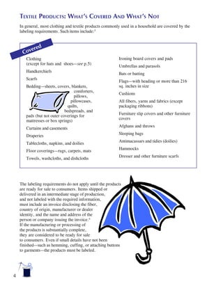Threading Your Way Through Fibre And Wool Labelling Acts | PDF
