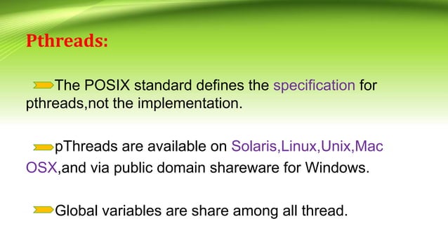What are thread libraries in operating system | PPTX