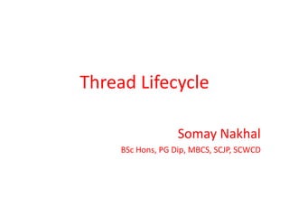 Thread lifecycle | PPTX