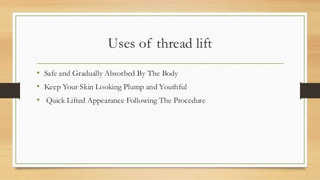 Thread lift | PPTX