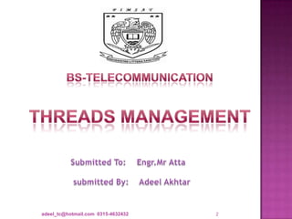 Thread management | PPTX