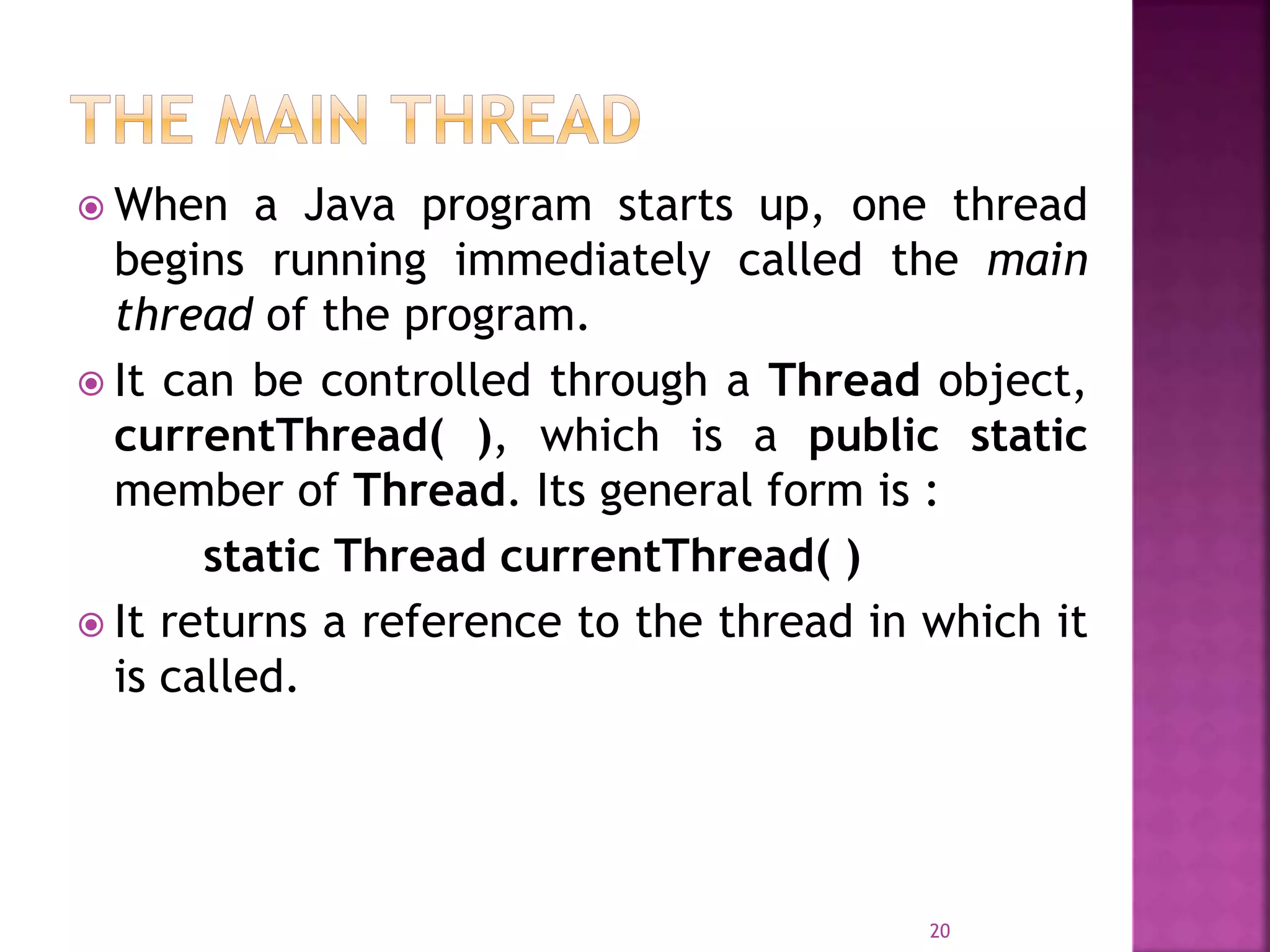 Thread model in java | PPT
