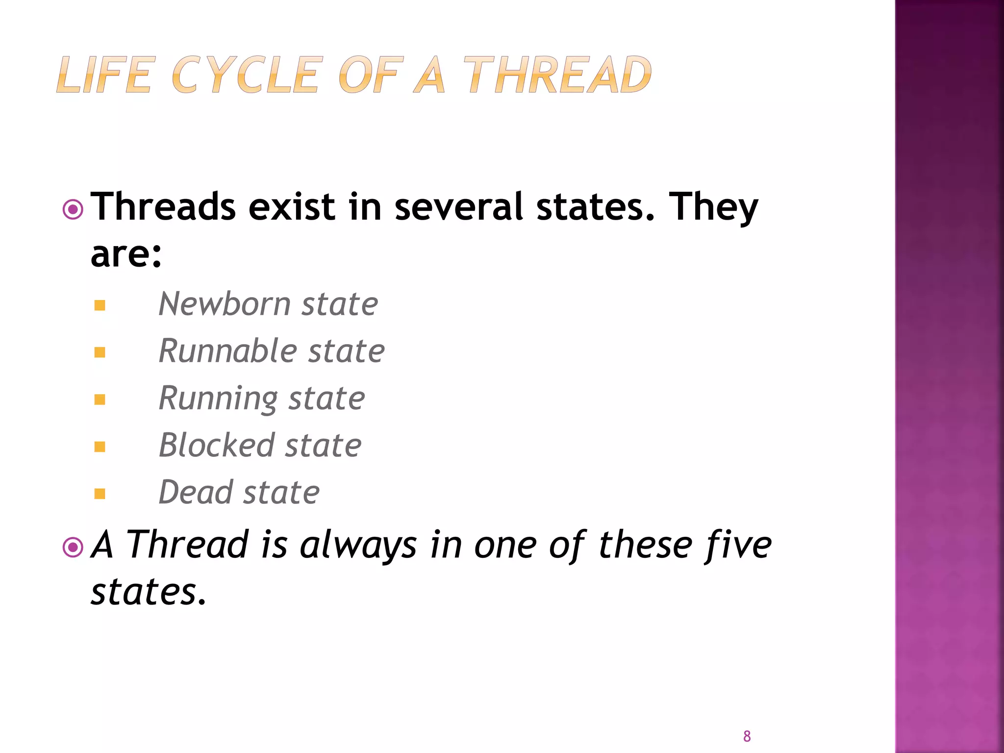 Thread model in java | PPT