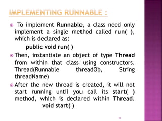 Thread model in java | PPT