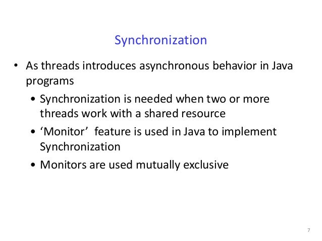 Thread Model Of Java