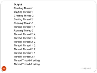 Thread&multithread | PPTX