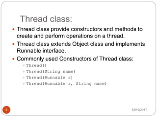 Thread&multithread | PPTX