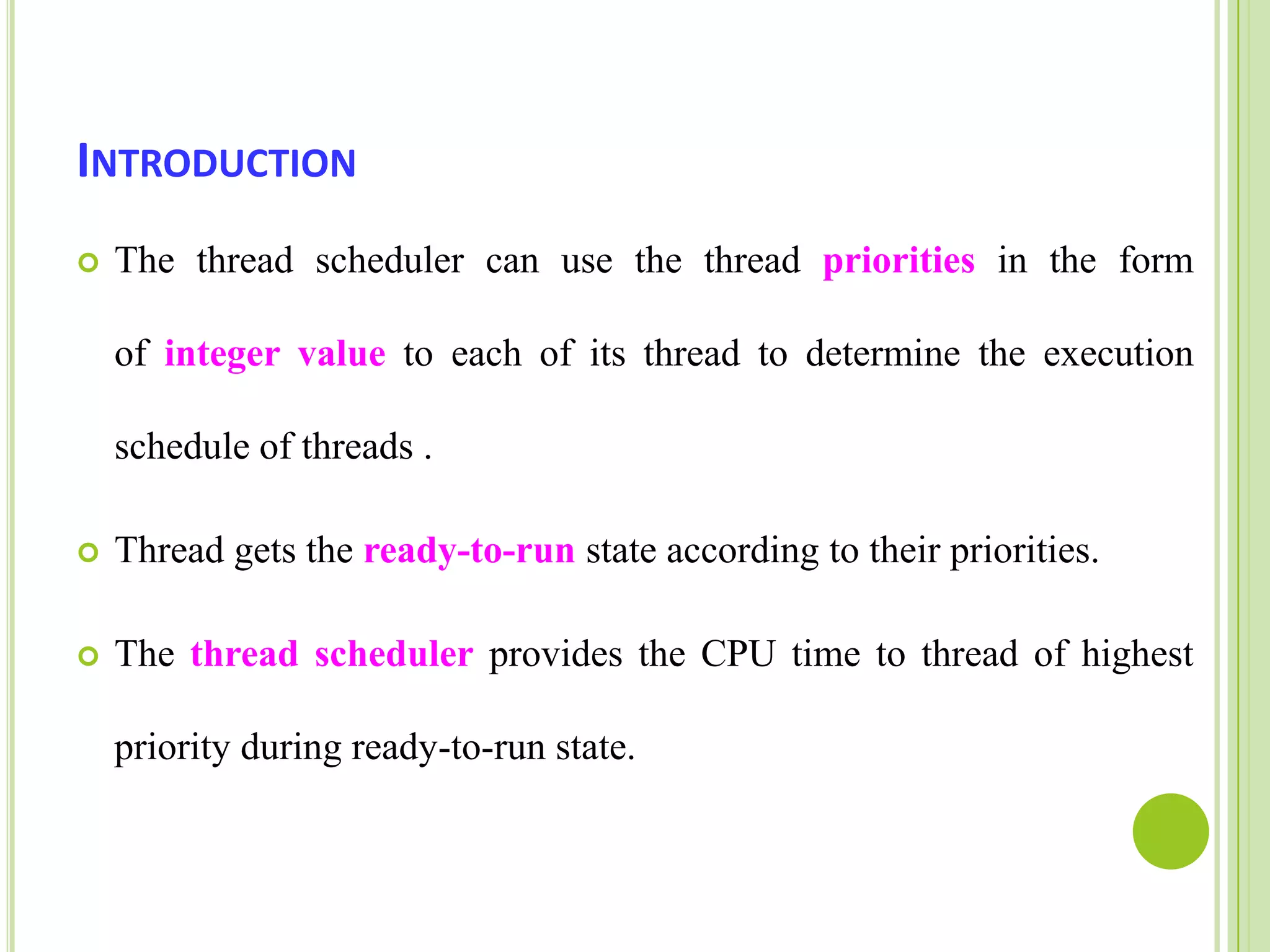 Thread priorities | PPTX