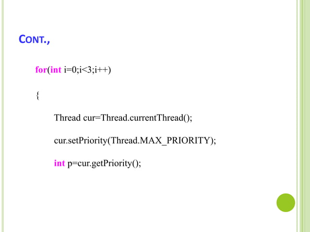 Thread priorities | PPTX | Operating Systems | Computer Software and ...