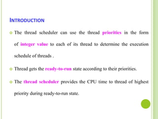 Thread priorities | PPTX