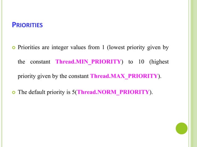 Thread priorities | PPTX | Operating Systems | Computer Software and ...