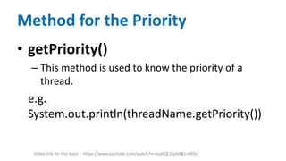 Thread priority in java | PPT