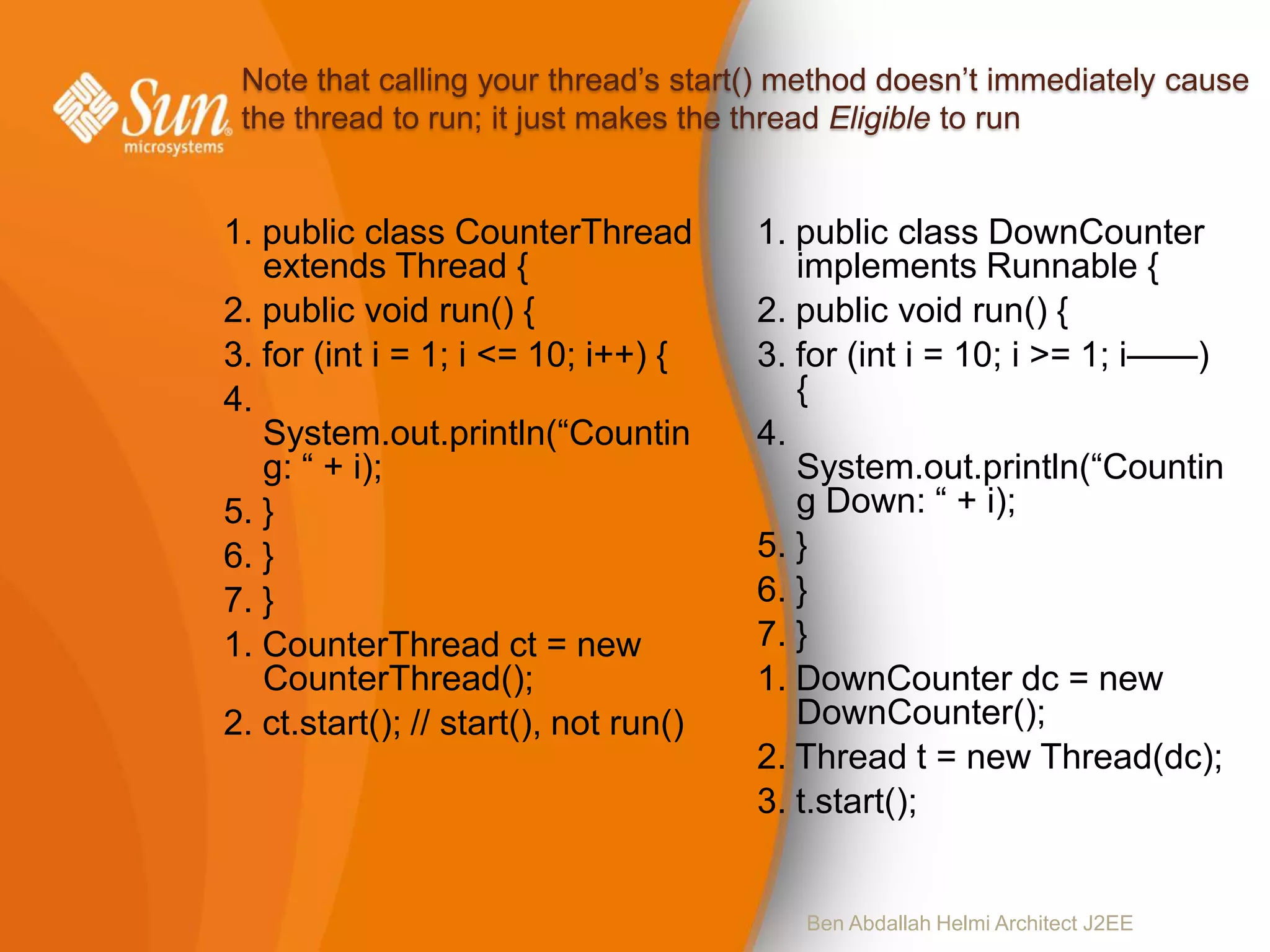 chap 7 : Threads (scjp/ocjp) | PPTX