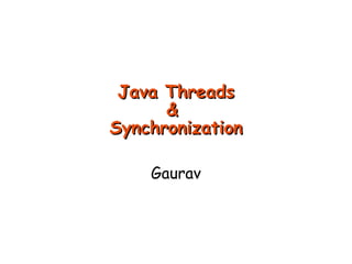 Threads in Java | PPT