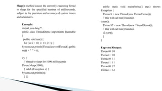 Threads in Java | PPTX