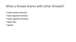 Threads in Operating System | Multithreading | Interprocess Communication | PPTX