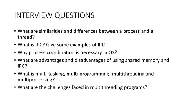 Threads In Operating System Multithreading Interprocess Communication Ppt 5575