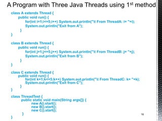 Threads | PPT | Programming Languages | Computing
