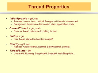 Threads c sharp | PPT