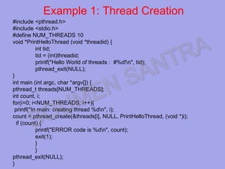 Threads Advance in System Administration with Linux | PPT