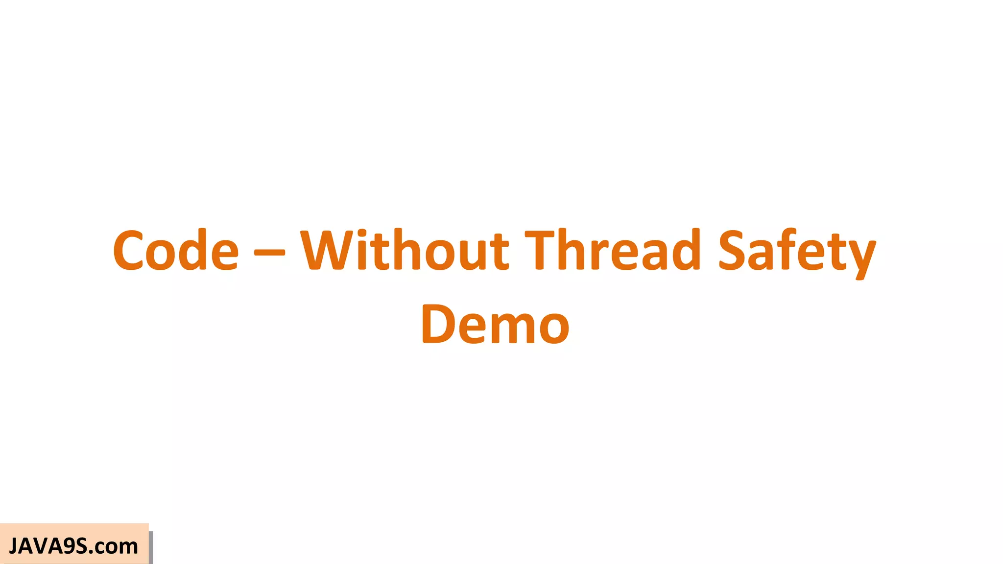 Thread Safety And Code Syncronization Ppt