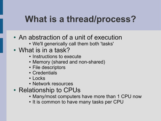 Threads and processes | PPT