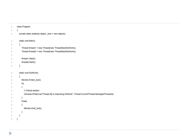 Threads and synchronization in C# visual programming.pptx