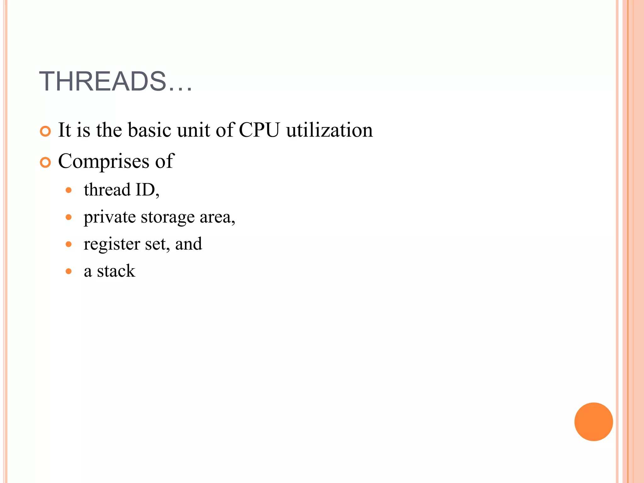 Thread scheduling in Operating Systems | PPTX