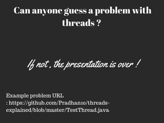 JAVA Threads explained | PDF