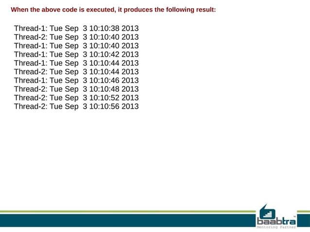Threads in python | ODP