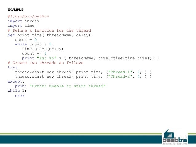 Threads In Python