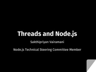 Threads and Node.js | Web Development | Internet