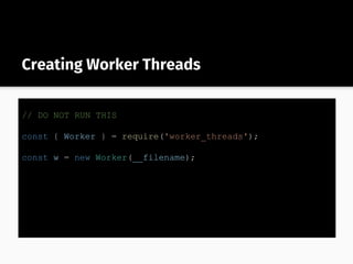 Threads and Node.js