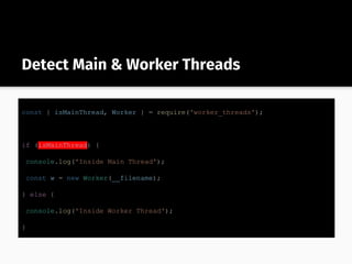 Threads and Node.js | Web Development | Internet