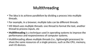 Threads, signal and socket system calls.pptx