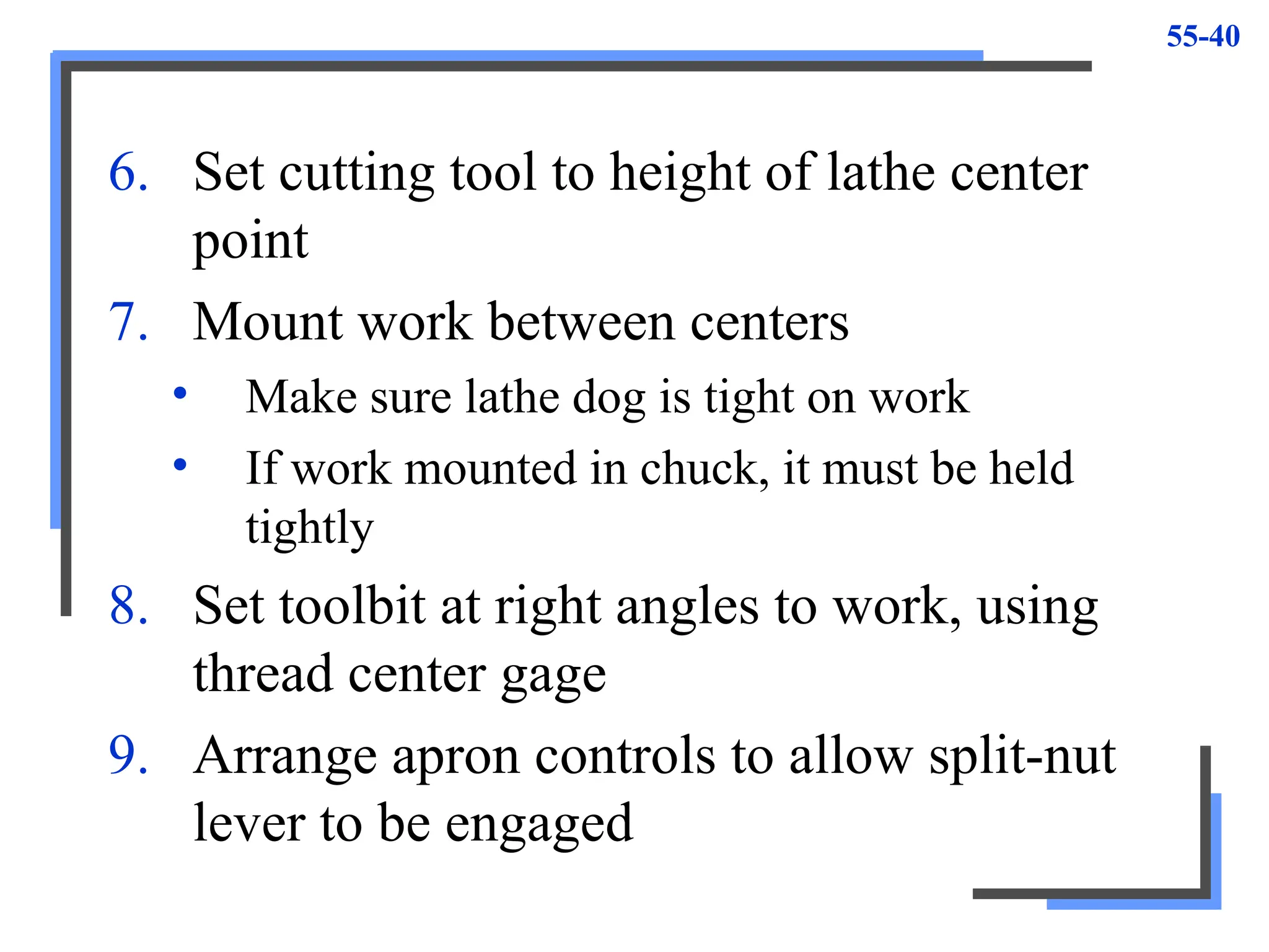 THREADS & THREAD CUTTING manufacturing processes | PPT