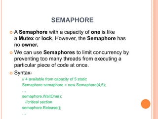 C# Thread synchronization | PPT