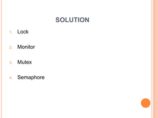 C# Thread synchronization | PPT