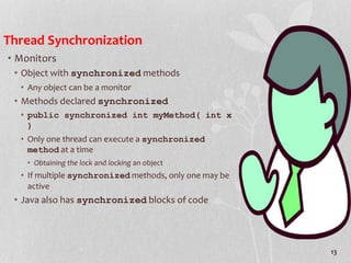 Thread syncronization | PPTX