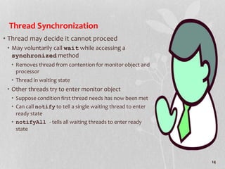 Thread syncronization | PPTX