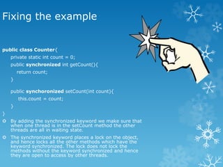 Thread syncronization | PPTX