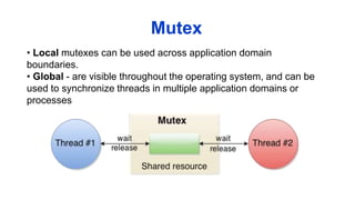 .NET: Thread Synchronization Constructs | PPT