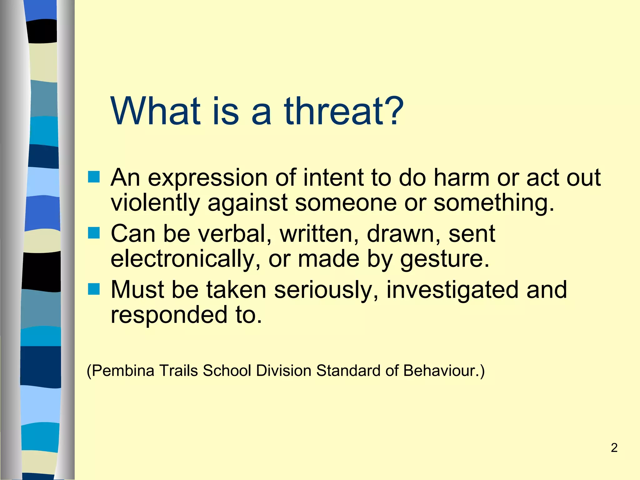 Threat Assessment | PPT