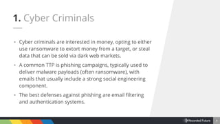 Proactive Defense: Understanding the 4 Main Threat Actor Types | PDF