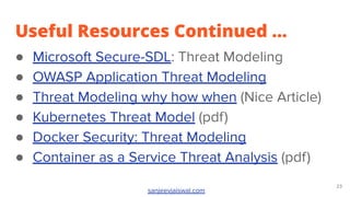 Threat Modeling Basics with Examples | PDF